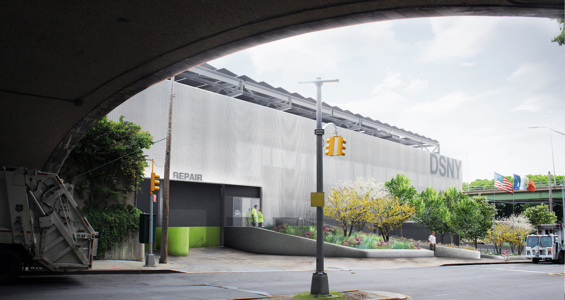 DSNY Queens Districts 11-13 Garage | ASA — Andrea Steele Architecture